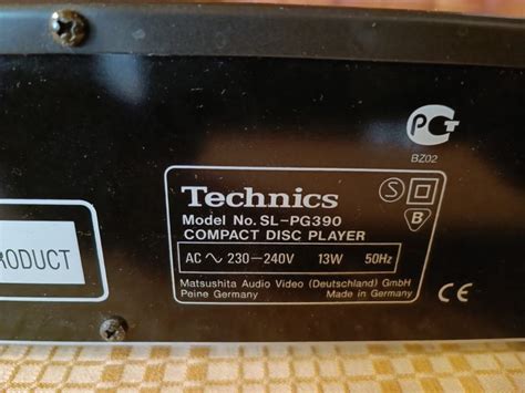Technics CD Player SL PG390