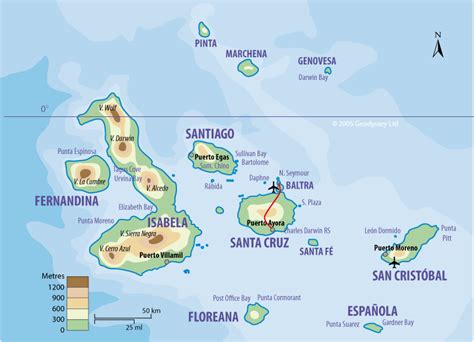 Printable Map Of Galapagos Islands