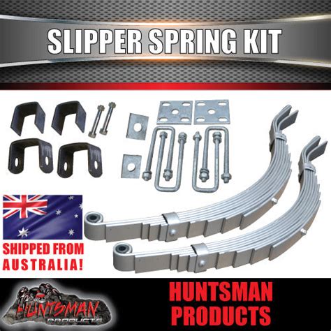 9 Leaf 1600kg Galvanised Dacromet 45mm Trailer Slipper Springs U Bol