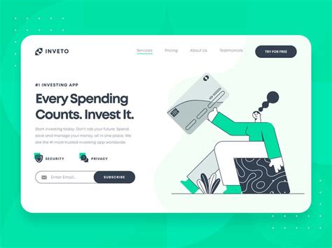 Fintech Banking Investing Landing Page 3