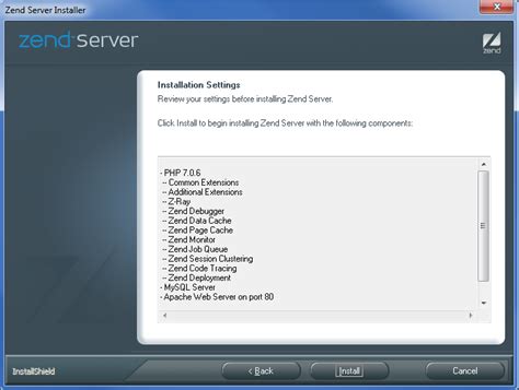 Installing Zend Server On Windows Zend Server 9