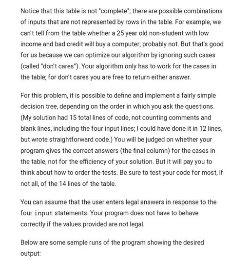 Solved Your Assignment Is To Implement A Decision Tree