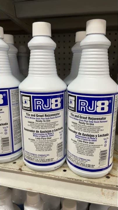 Spartan Rj8 Tile And Grout Rejuvenator Control Mold And Mildew Stains