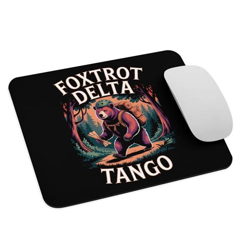 Funny Resist Bear Mouse Pad Foxtrots Deltas Tangos