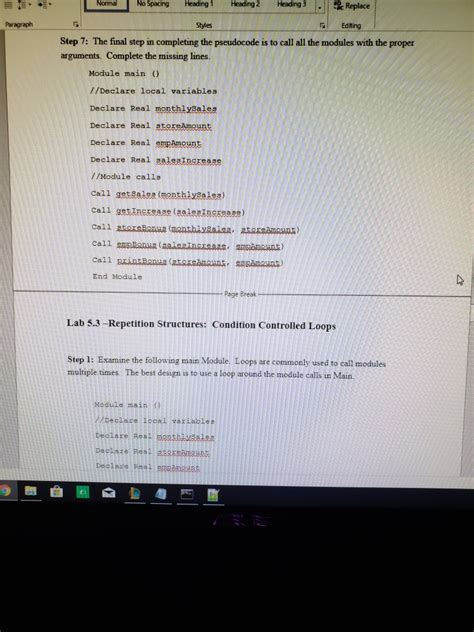 Solved Ou Want To Do EDIT IN WORD P Find Normal No Spacing Chegg