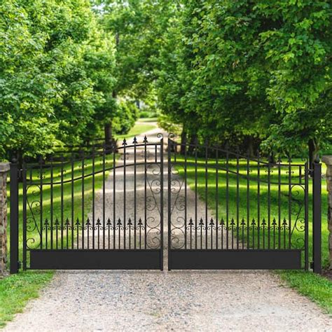 Galvanized Driveway Gates The Home Depot