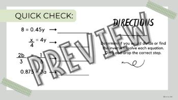 Solving Equations With Rational Numbers Notes By Lind Solutions TPT