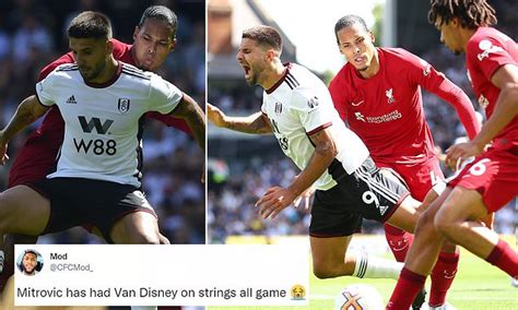 Virgil Van Dijk Is Dubbed Van Disney By Fans After Poor Display In Liverpool Draw Daily Mail