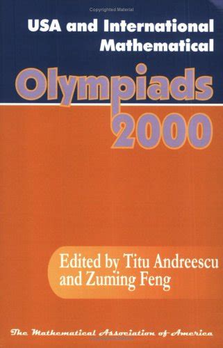 Usa And International Mathematical Olympiads Maa Problem Books Series 9780883858042 Abebooks