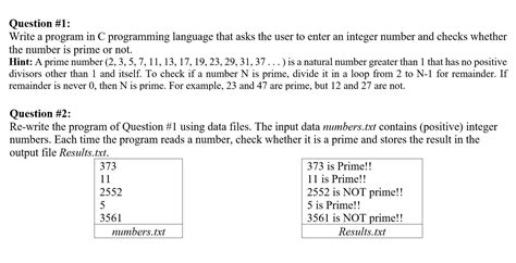 Solved Question 1 Write A Program In C Programming