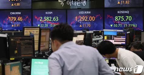 코스피 개인 사자 강보합 2586선매파 파월에도 선방 개장시황