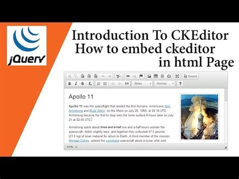Introduction To CKEditor How To Embed Ckeditor In Html Page Rich Text Editor