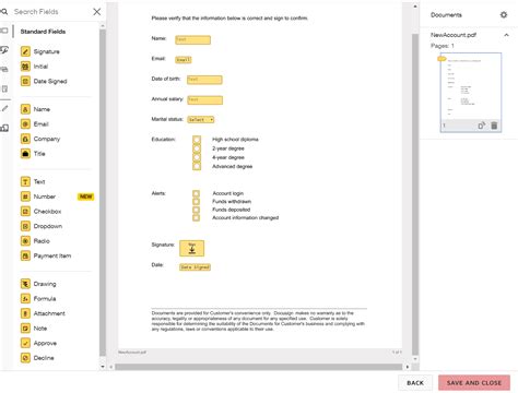 Web Forms Concepts Docusign