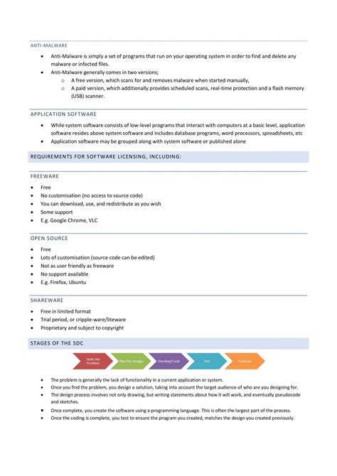 Summary Computer Science Notes Year 11 Computer Science Year 11 Wace Thinkswap