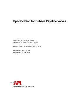 Download API Spec DSS In PDF Standards Global