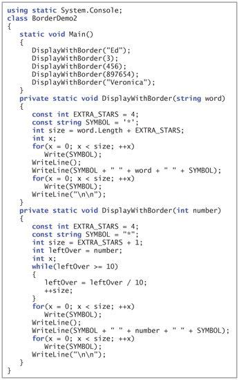 answered in your ide copy the program borderdemo2 after doing so create an overload of the