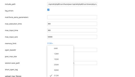 Manage Php Options Skystra