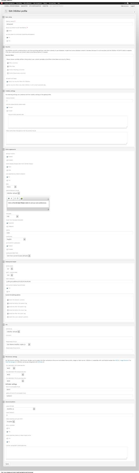 CKEditor Tag Not Working Drupal Org