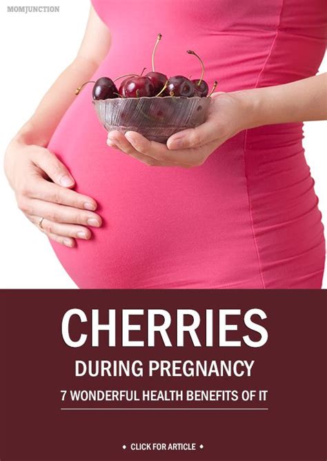 A Pregnant Woman Holding A Bowl Of Cherries In Her Hand With The Title Berries During Pregnancy
