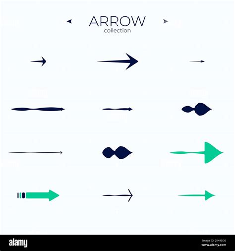 Premium Set Of Arrow Line Smooth Arrow Symbol Collection Thin Line Style Web Symbols For Web