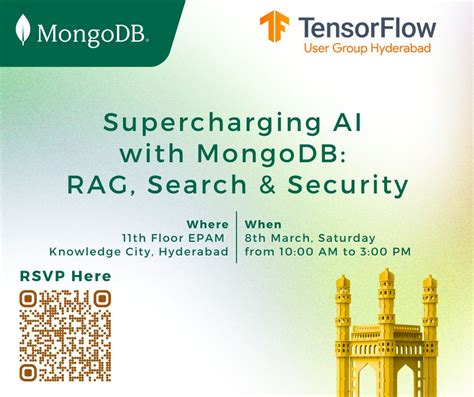 🚀 tfug hyderabad x mongodb presents supercharging ai with mongodb rag