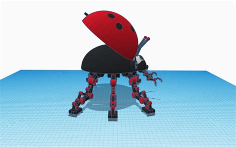 3d Design Robotic Ladybug Tinkercad