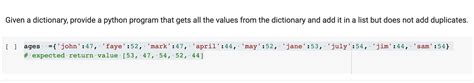 Solved Given A Dictionary Provide A Python Program That Chegg