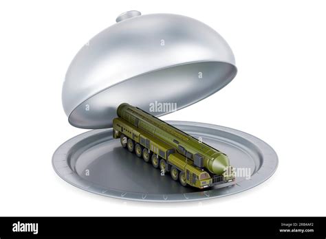 Restaurant Cloche With Scud Missile Mobile Short Range Ballistic
