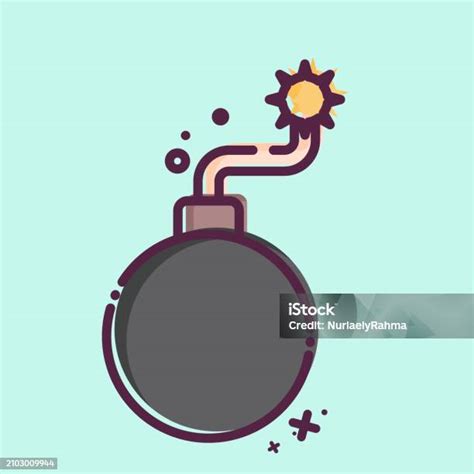 아이콘 폭탄 군대 및 육군 상징과 관련이 있습니다 Mbe 스타일 심플한 디자인 일러스트레이션 0명에 대한 스톡 벡터 아트 및