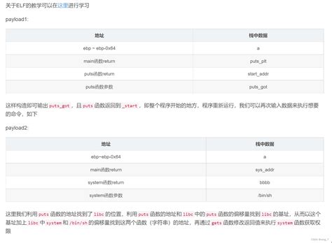 Ret2shellcode 的泄露putsgot表puts函数地址泄露 Csdn博客