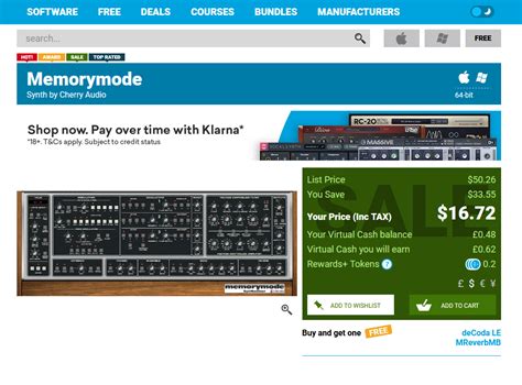 Cherry Audio Memorymode Sale Exclusive Deals Cakewalk Discuss The Official Cakewalk By