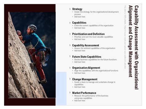 Capability Assessment With Organizational Alignment And Change Management P