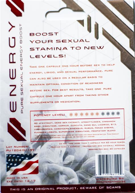 Pure Sexual Energy Enhancer Red Pill