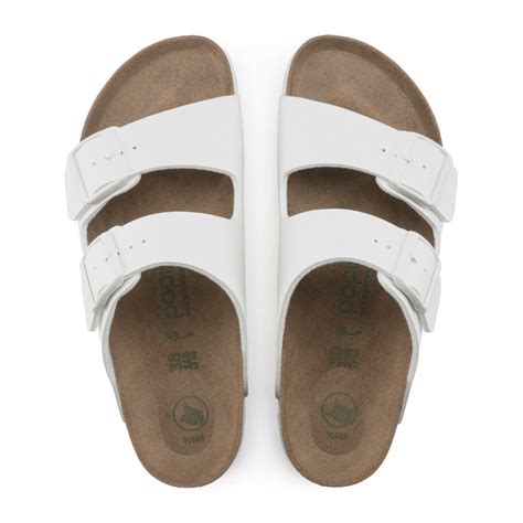 Birkenstock Papillio Arizona Platform Vegan White Birko Flor Womens Sandals Narrow