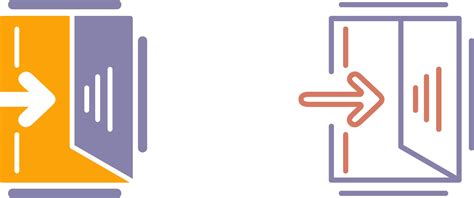 Exit Sign Icon Vector Art At Vecteezy