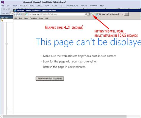 C Responseredirect Fails But Then Works On Refresh Iis Express