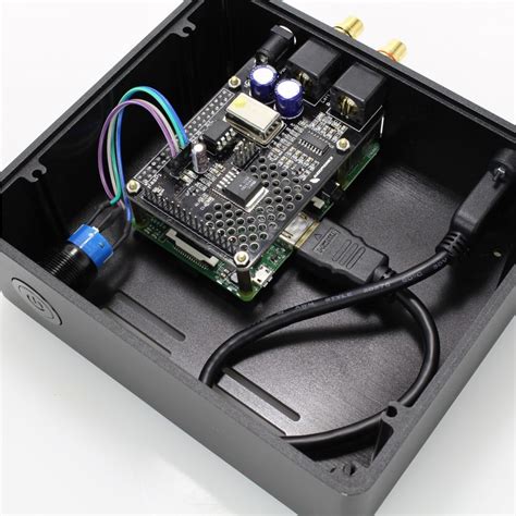 audiophonics raspdac he network player raspberry pi 3 and dac sabre v3