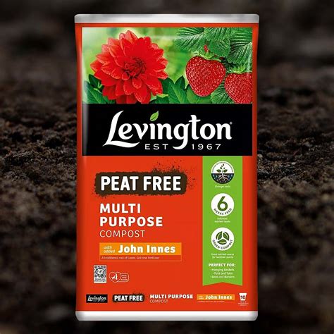 Levington Multi Purpose Compost With Added John Innes Peat Free 50 Litre