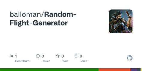 Github Ballomanrandom Flight Generator