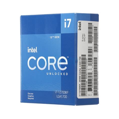 Cpu Intel Core I7 12700kf 3 8ghz Turbo Up To 5 0ghz 12 Nhân 20 Luồng