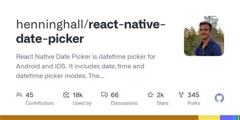 Github Henninghall React Native Date Picker React Native Date Picker Is Datetime Picker For