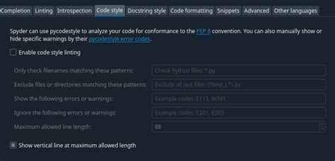 Allow Setting Line Length When Setting `black` As Autoformatter · Issue 14175 · Spyder Ide