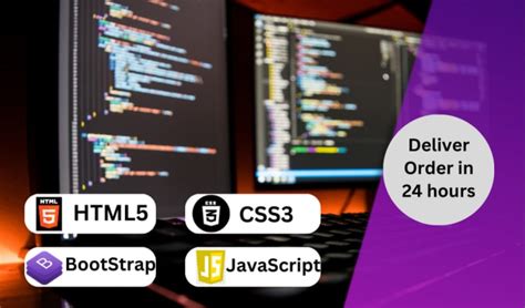 Be Your Front End Web Developer Using Html Css Bootstrap By Laibaraees