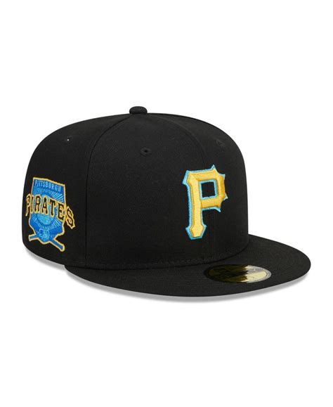 Заказать Бейсболки Мужская черная облегающая кепка Pittsburgh Pirates ...