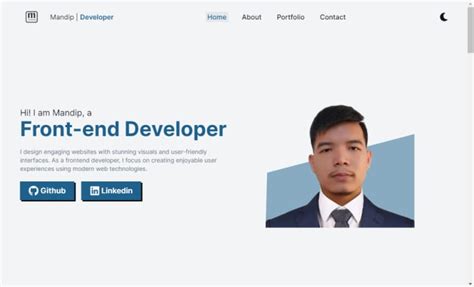 create responsive portfolio website with react and tailwind by