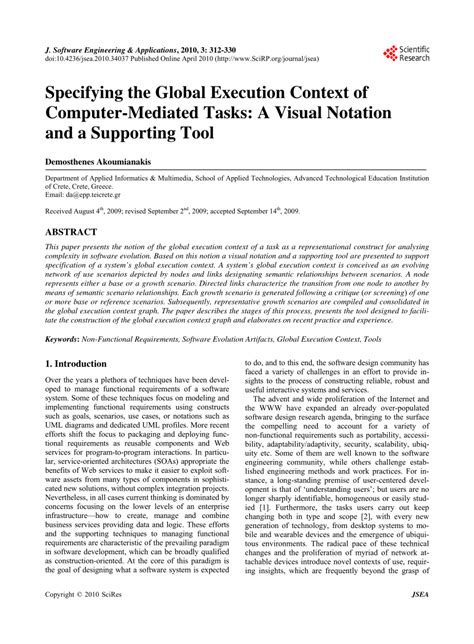 Pdf Specifying The Global Execution Context Of Computer Mediated