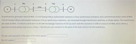 Solved Which One Do We Use Subtransient Reactance 008 Or