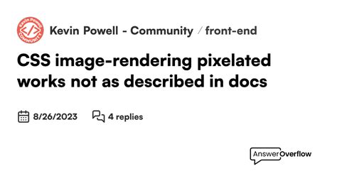 Css `image Rendering Pixelated` Works Not As Described In ~~docs~~ Kevin Powell Community