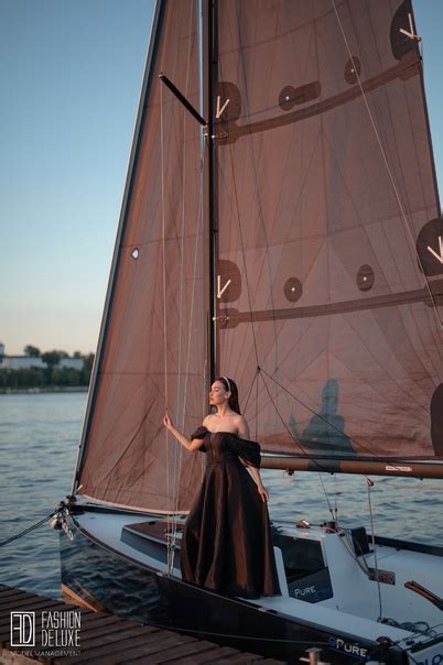Яхта парус И мы с тобою влюблены Роскошная фотосессия от Модельного агентства Fashion