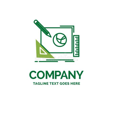 Logo Design Creative Idea Design Process Flat Business Logo Stock